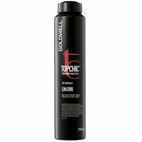 Goldwell Topchic стойкая крем-краска для волос, 5N@BK светло-коричневый с медным сиянием, 250 мл