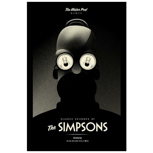 Постер / Плакат / Картина Симпсоны - Афиша 60х90 см в раме