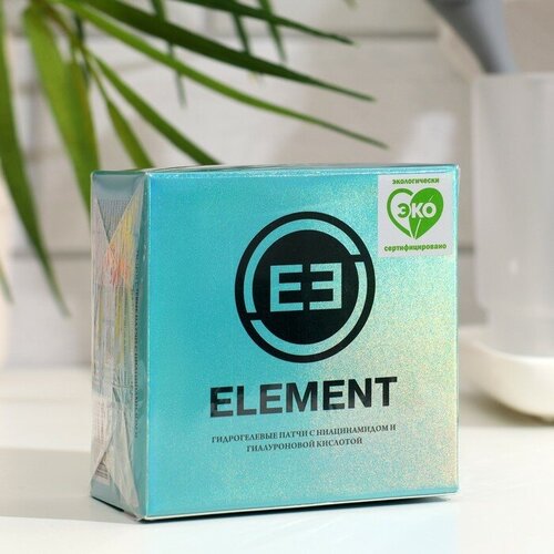 Патчи гидрогелевые "Element", "BLUE", с ниацинамидом и гиалуроновой кислотой, 60 шт, 85 г