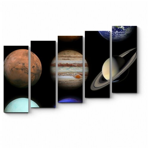 Модульная картина Планеты солнечной системы 100x70