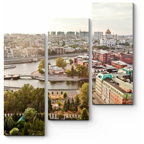 Модульная картина Панорама Москвы100x107