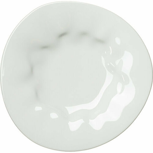 Тарелка "Фламенко", фарфор, D-25см, белый