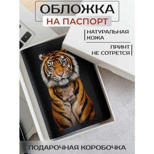 Обложка для паспорта RUSSIAN HandMade, черный