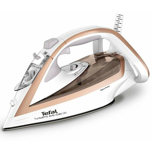 Tefal Утюг Tefal TurboPro Anti-Calc + FV5697E1, бело-розовый (3000Вт, 2.00м) (ret)