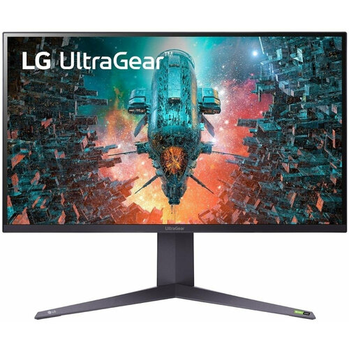 Монитор LG 31.5" UltraFine 32GQ950-B черный IPS LED 1ms 16:9 HDMI M/M Cam матовая HAS Piv 1000:1 360cd 178гр/178гр 3840x2160 144Hz DP 4K USB 8.5кг