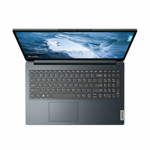 Ноутбук 15.6" HD LENOVO IdeaPad 1 blue (Cel N4020/8Gb/256Gb SSD/VGA int/noOS) (82V700DMPS) (английская клавиатура)