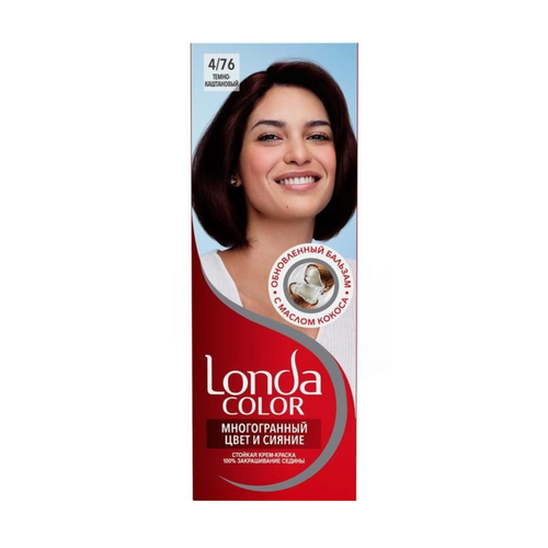 Лонда / Londa Color - Крем-краска для волос тон 4/76 Темно-каштановый 60 мл