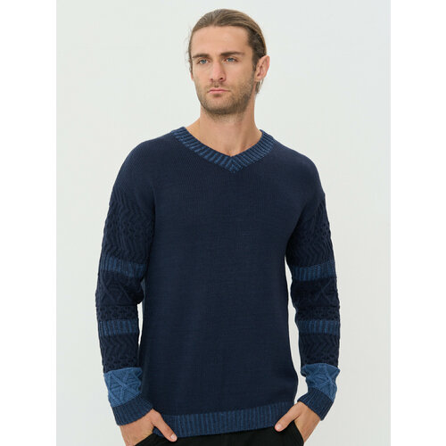 Пуловер BE YOU, размер 50, синий