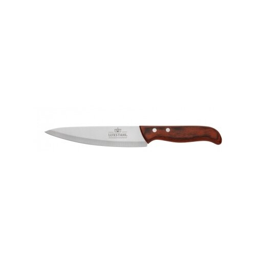 Набор ножей Шеф-нож Luxstahl Wood line, лезвие: 15.2 см, коричневый