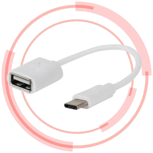 Кабель - переходник адаптер USB - Type-C для телефона, компьютера, планшета, флешки, принтера Cable 105 (Белый)
