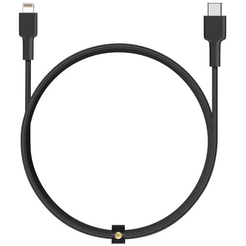 Кабель AUKEY Braided Nylon MFi USB-C to Lightning Cable, 2m, черный