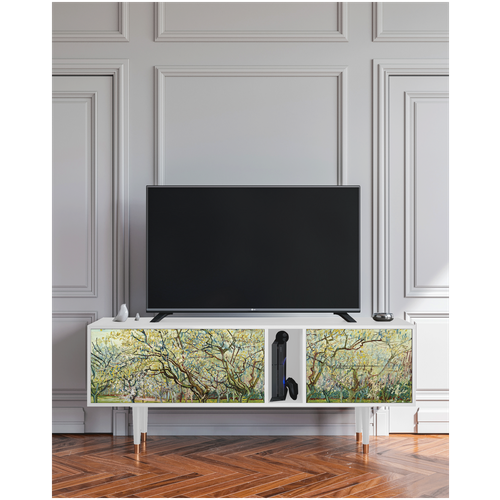 ТВ-Тумба - STORYZ - T1 The White Orchard by Van Gogh, 170 x 69 x 48 см, Белый