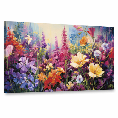 Интерьерная картина 100х60 "Весенний флориум"