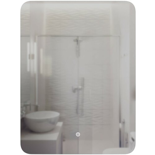 KVVgroup Зеркало Alone Ragio 50*70 см для ванной с ориольной Led подсветкой (6000К)
