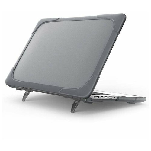 Защитный чехол для Apple MacBook Air 11" (A1465, A1370), G-Net Toughshell Hardcase, серый