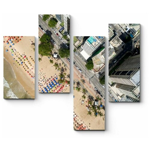 Модульная картина Бразильский пляж124x116