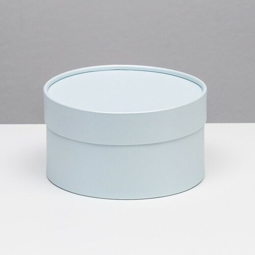 Подарочная коробка "Аквамарин" голубой, завальцованная без окна, 16х9 см 9234921