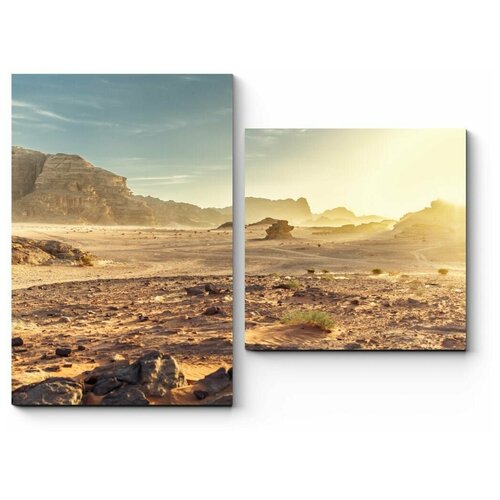Модульная картина Освещенная солнцем пустыня 40x30
