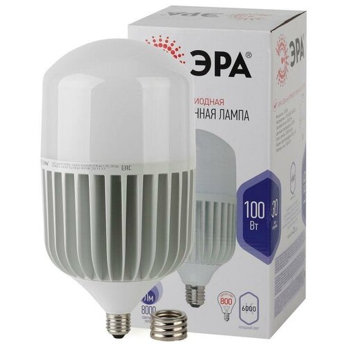 Лампа светодиодная высокомощная POWER 100W-6500-E27/E40 8000лм ЭРА Б0032090 (5шт. в упак.)