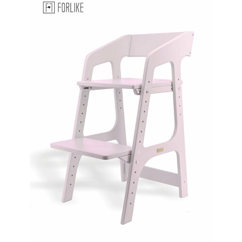 Растущий стул для детей FORLIKE с подлокотниками, цвет: розовая пастель