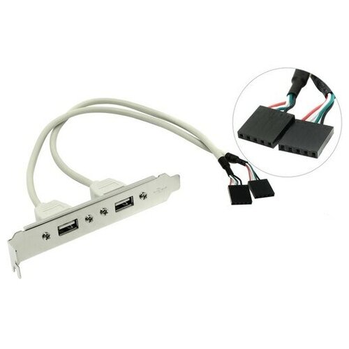 Планка портов USB 2.0 10pin -> 2x A Espada BRCT-2PrtUSB2