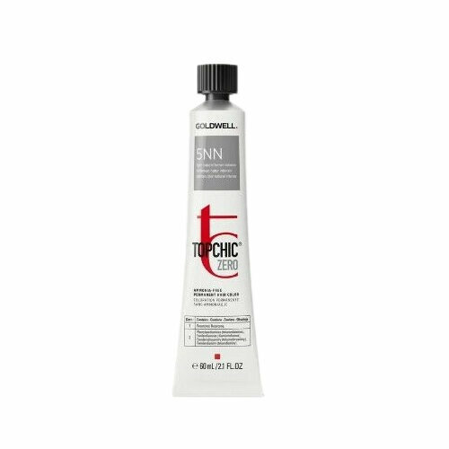 Goldwell Topchic Zero - Безаммиачная стойка краска для волос 5NN интенсивный яркий натуральный коричневый 60 мл