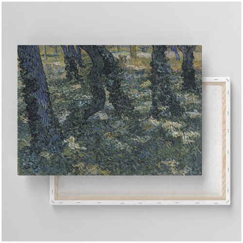 Картина на холсте с подрамником / Van Gogh - Undergrowth, 1889 / Ван Гог