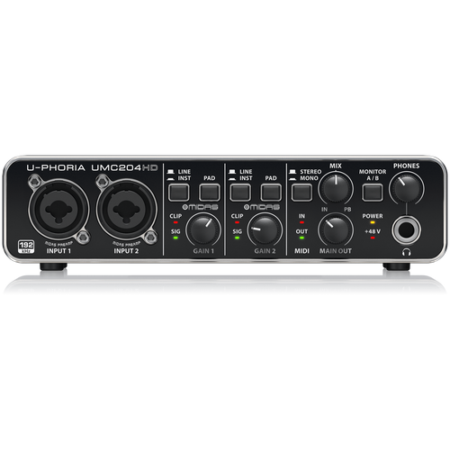 Внешняя звуковая карта BEHRINGER U-PHORIA UMC204HD