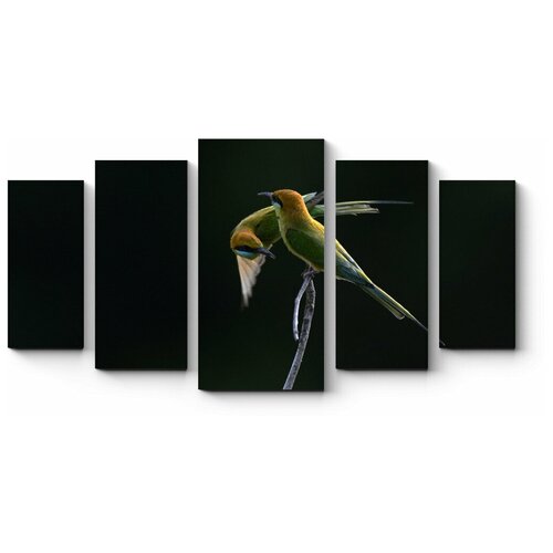 Модульная картина Потрясающие птицы 130x72