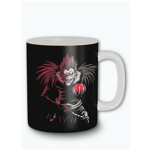 Кружка белая аниме тетрадь смерти death note L, эл, бог смерти, рюк, лайт ягами, миса аманэ - 10739