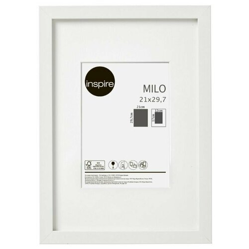 Рамка Inspire Milo, 21x29.7 см, цвет белый
