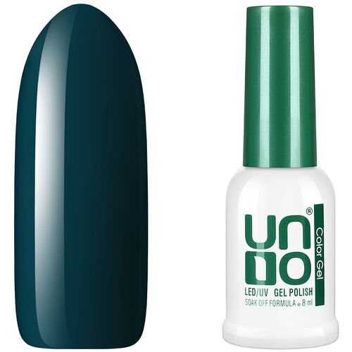 Гель лак для ногтей UNO Color Gel № 222, Dark Green, 8 мл