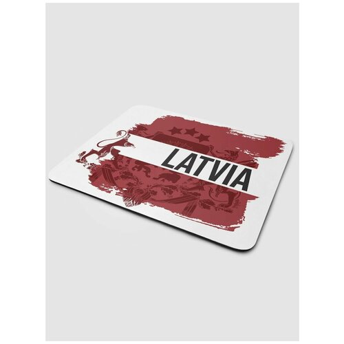 Коврик для компьютерной мышки Флаг Латвии