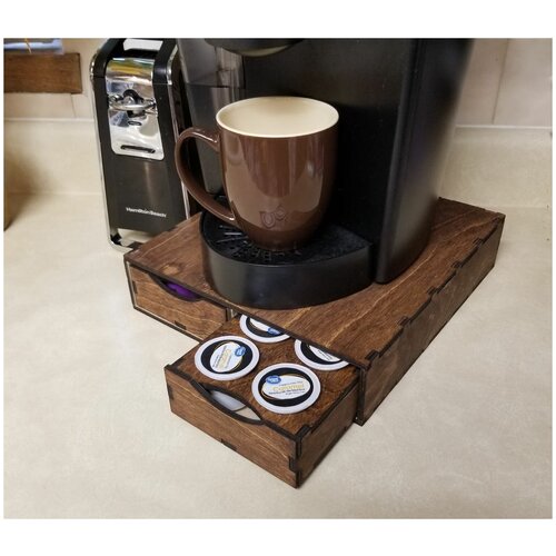 Подставка для кофемашины с ящиком для кофейных капсул
