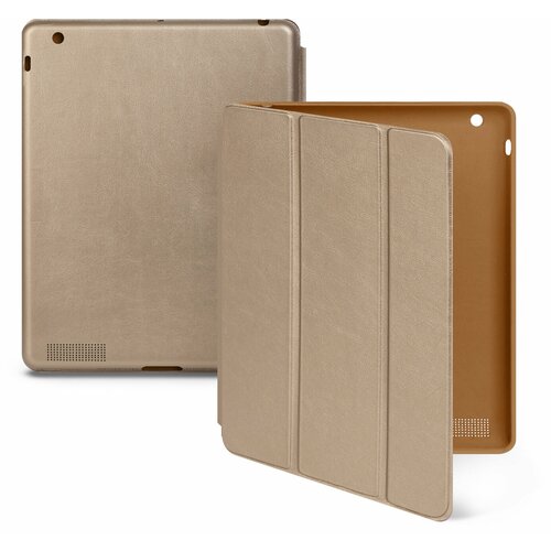 Чехол-книжка для iPad 2 / iPad 3 / iPad 4 Smart Сase, золотой