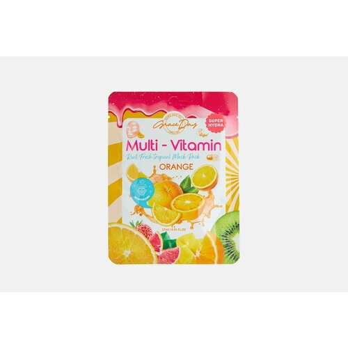 Тканевая маска для лица Grace Day, Multi-Vitamin Orange Mask Pack 1 мл