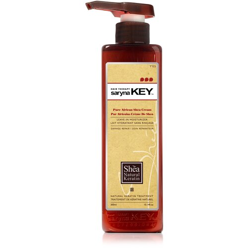 Saryna Key (Сарина Кей) Damage Repair Pure African Shea Butter Leave-in Moisturizer / Увлажняющий крем с маслом Ши для сухих и повреждённых волос, 300 мл
