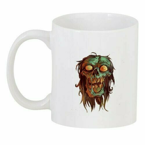 Кружка, пиала, чашка, стакан, супница зомби, череп, zombie.