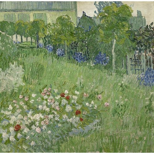 "Сад Добиньи", Ван Гог, Винсент, картина (репродукция) (90х89 см / на подрамнике)