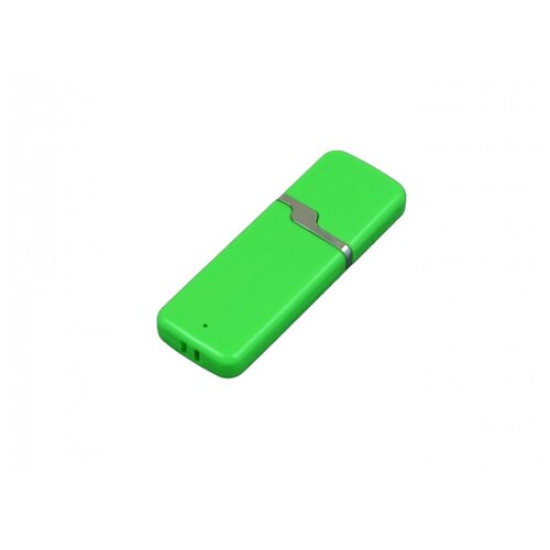 Промо флешка пластиковая с оригинальным колпачком (32 Гб / GB USB 3.0 Зеленый/Green 004 Качественная флешка доступная оптом и в розницу)