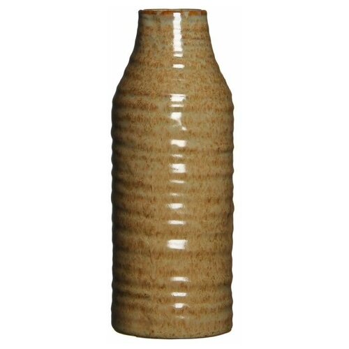 Ваза-бутыль стэфи, керамика, песочная, 25.5х9.5 см, Edelman