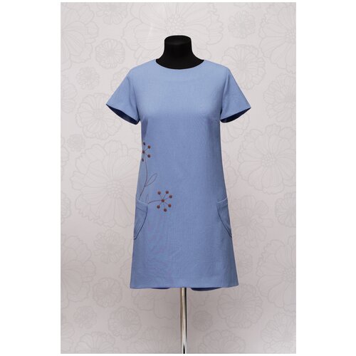 Платье Mila Bezgerts, размер 46, голубой