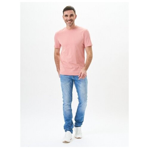 Футболка Uzcotton футболка мужская UZCOTTON однотонная базовая хлопковая, размер 60-62\4XL, розовый