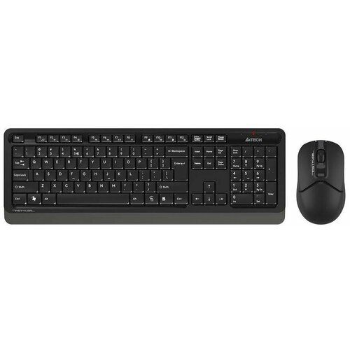 Комплект клавиатура и мышь A4Tech Fstyler FG1012 чёрный/серый