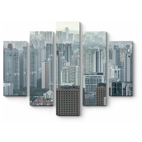 Модульная картина Загадочный Сингапур85x68