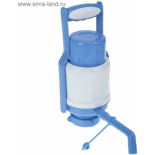 Помпа для воды LESOTO Universal, механическая, под бутыль от 11 до 19 л, голубая