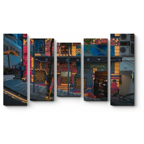 Модульная картина Уютный магазинчик в Гонконге 170x102