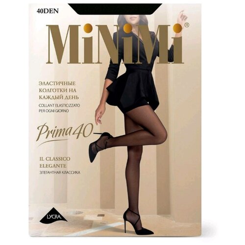 Колготки MiNiMi Prima 40, 40 den, размер 5, черный