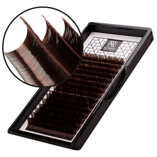 Ресницы «Горький шоколад» BARBARA микс (Изгиб: L, Толщина: 0.07, Микс длин: 7-12мм)