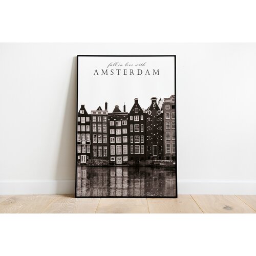 Плакат "Амстердам" / Формат А2 / 1 шт. (40х60 см) / Интерьерный постер без рамы